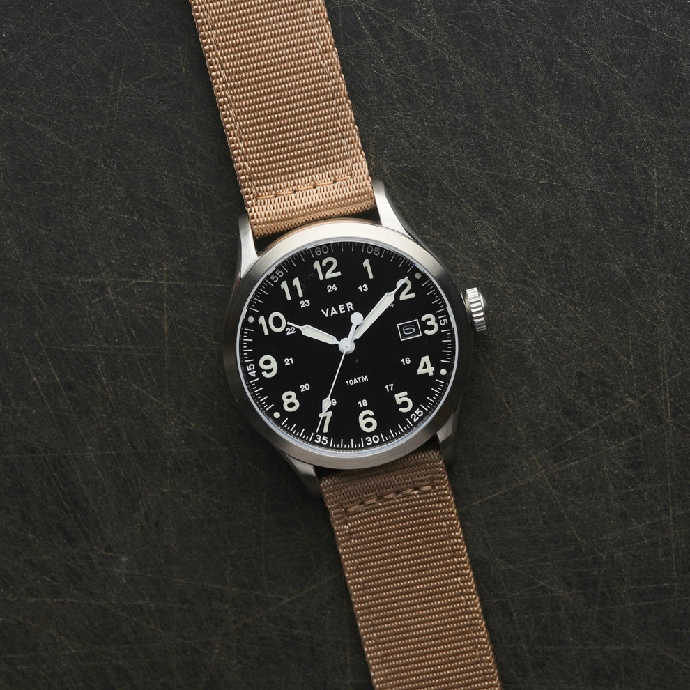 S5 Calendar Field Black (Military Time - Fair to Good) – Vaer Pre-Owned